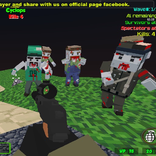 Blocky Combat Strike Zombie Survival - Acción - mobile, Pixel, shooter
