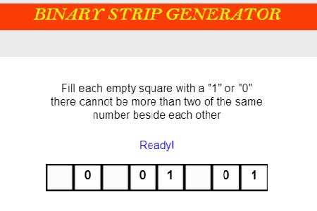 binary strip generator - Puzzles - mobile